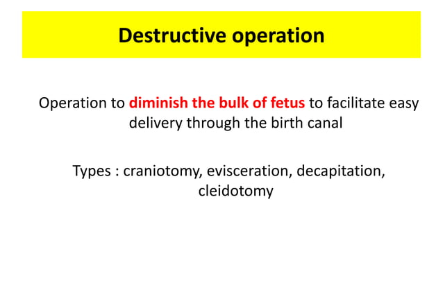 Operative procedure in obstetric | PPTX | Pregnancy | Reproductive Health
