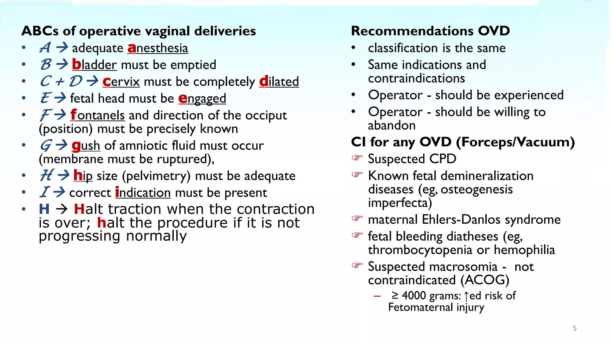 Operative Vaginal Deliveries - 2021 | PDF