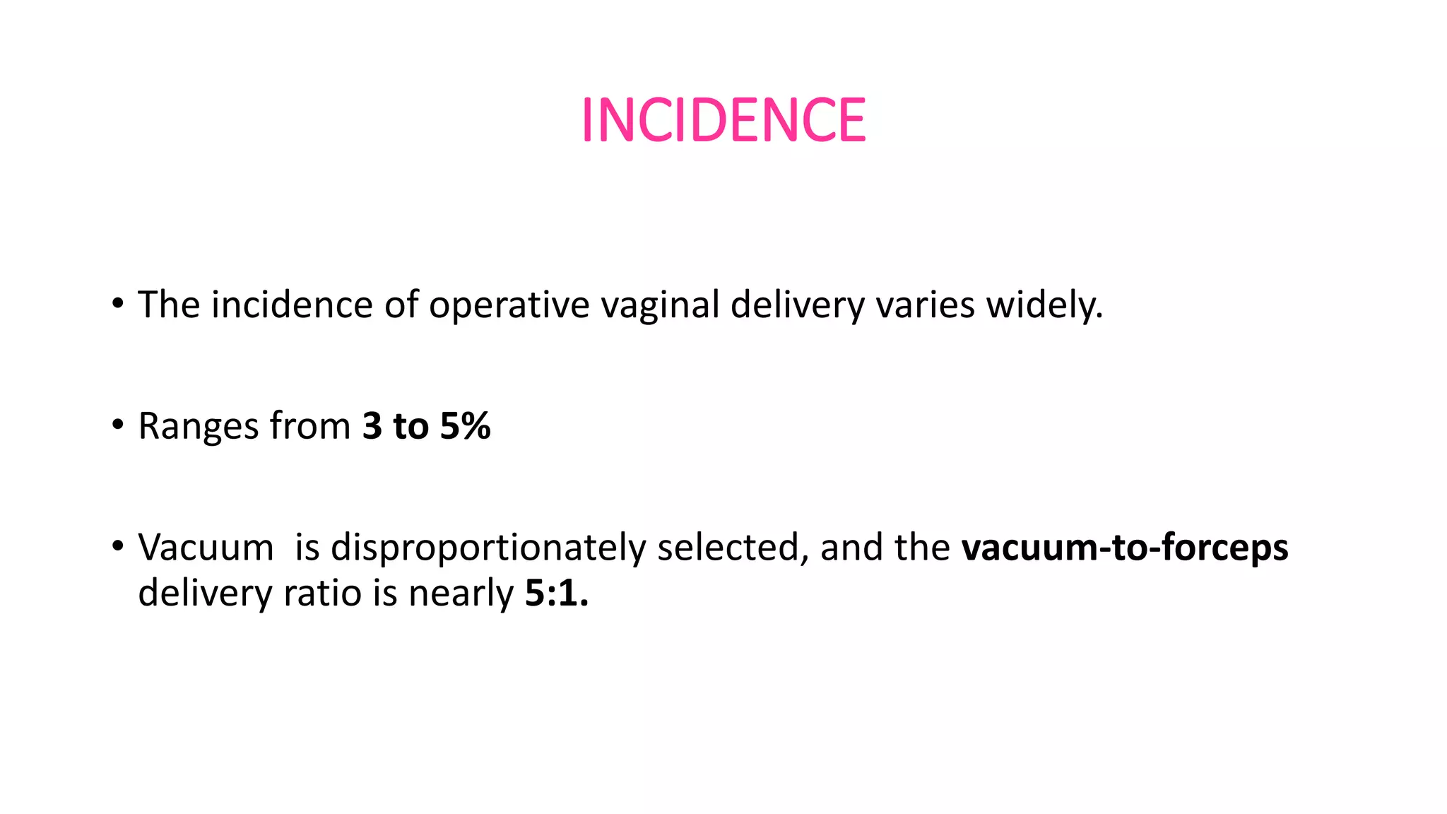 Operative vaginal delivery - forceps , vacuum delivery. | PPTX