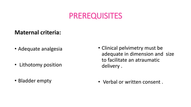 Operative vaginal delivery - forceps , vacuum delivery. | PPTX ...