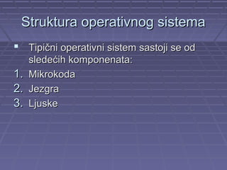 Operativni sistemi i i o | PPT