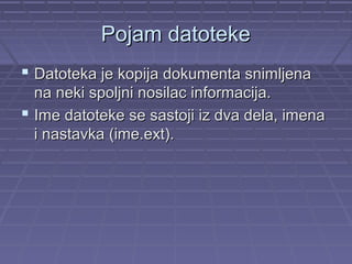 Operativni sistemi i i o | PPT