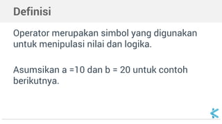 Pemrograman C++ - Operator | PDF