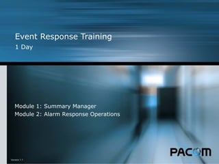 Operator - Event event Response Training.ppt