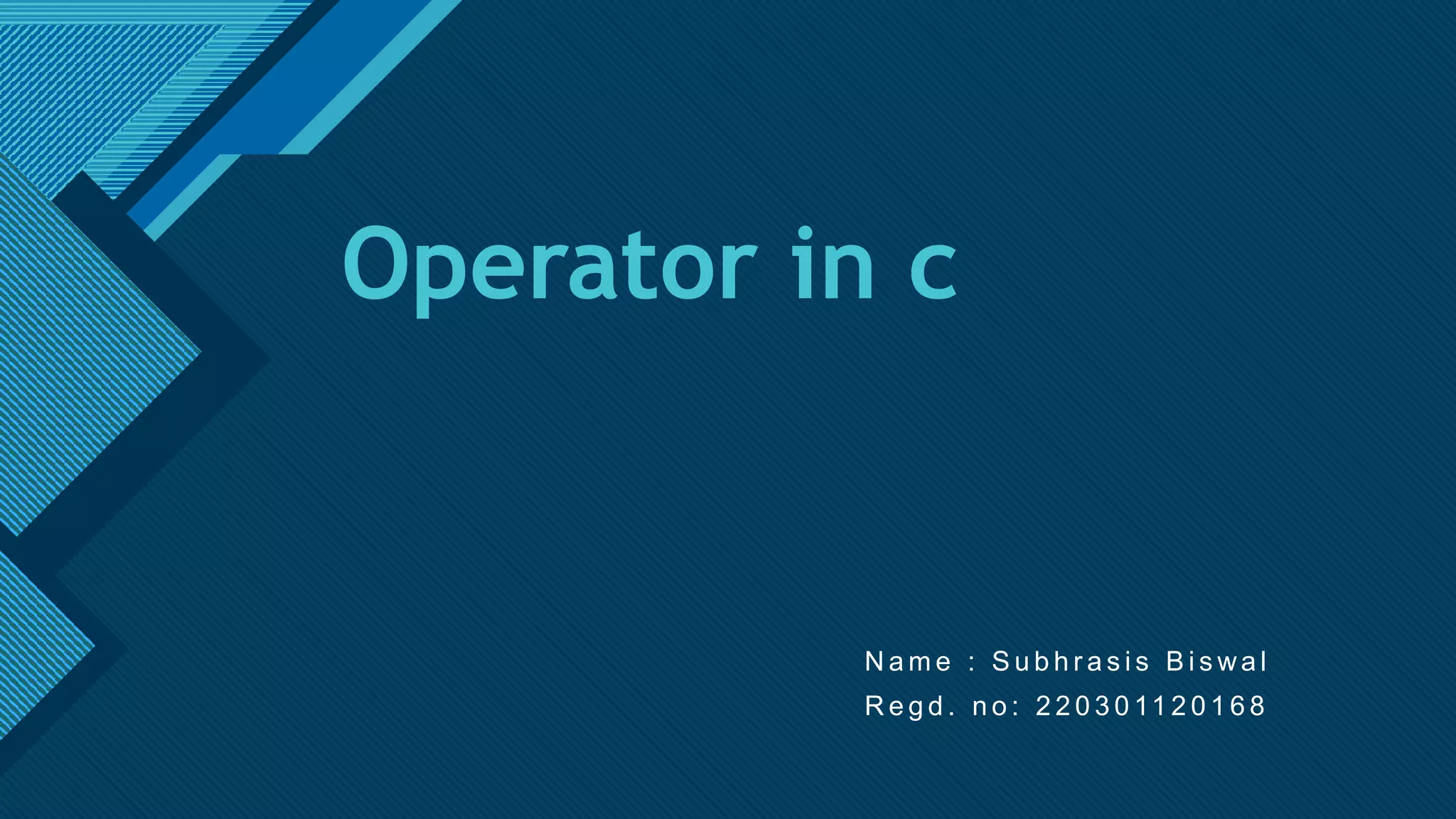 operator (1).pptx | Programming Languages | Computing operator (1).pptx | Programming Languages | Computing