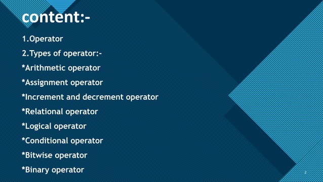 operator (1).pptx | Programming Languages | Computing
