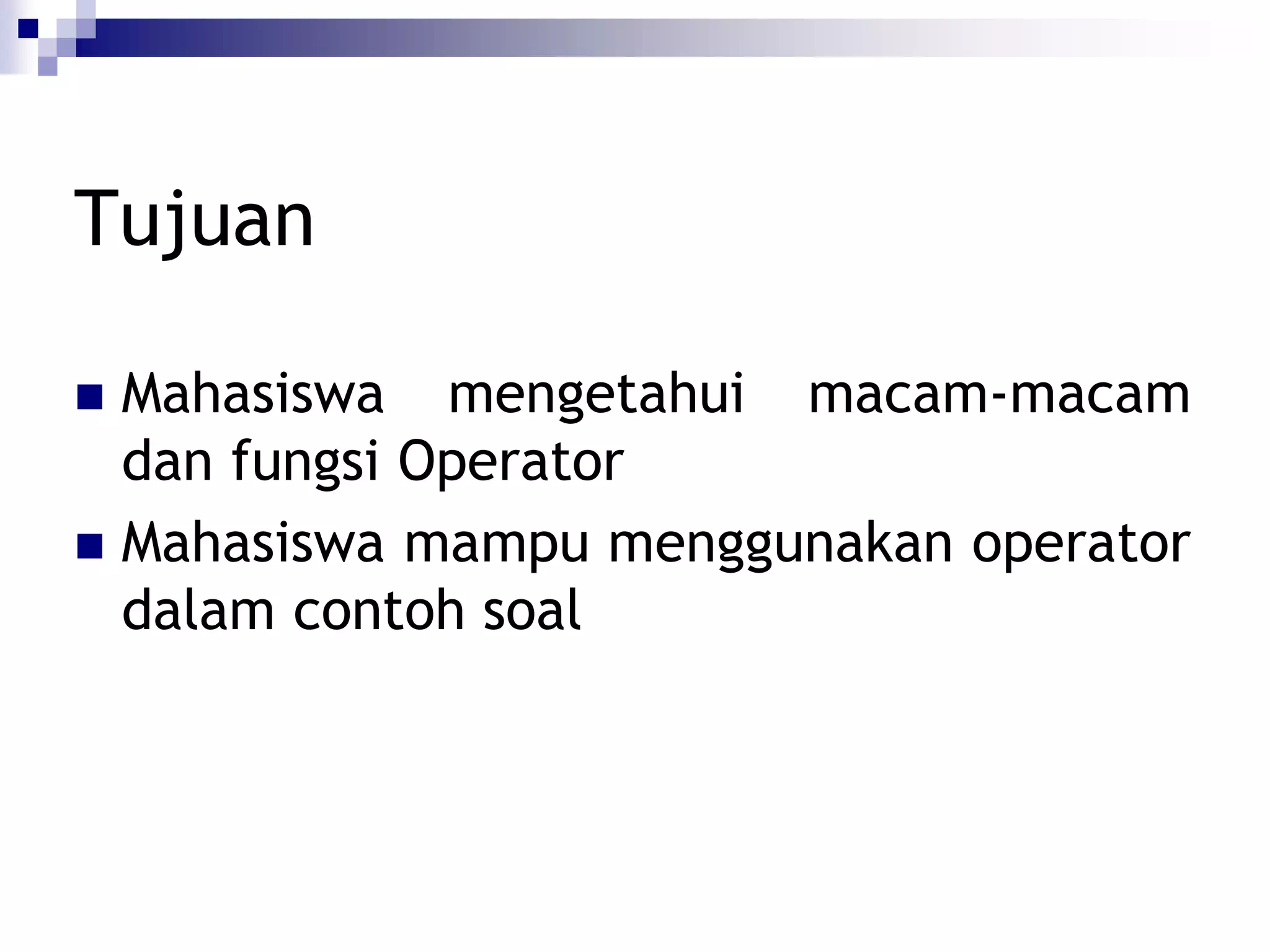 Operator bahasa c | PDF