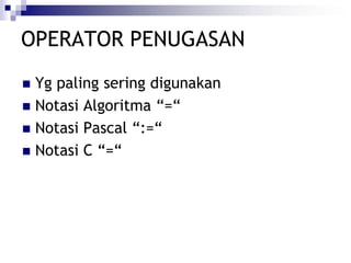Operator bahasa c | PDF