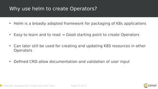 Operator development made easy with helm | PDF