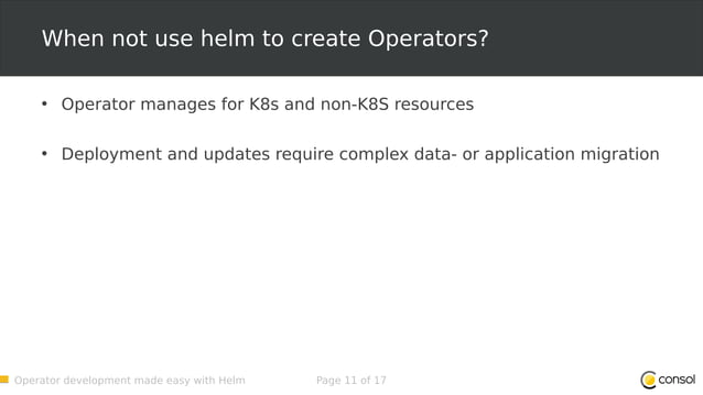 Operator development made easy with helm | PDF