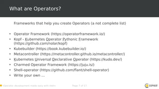 Operator development made easy with helm | PDF