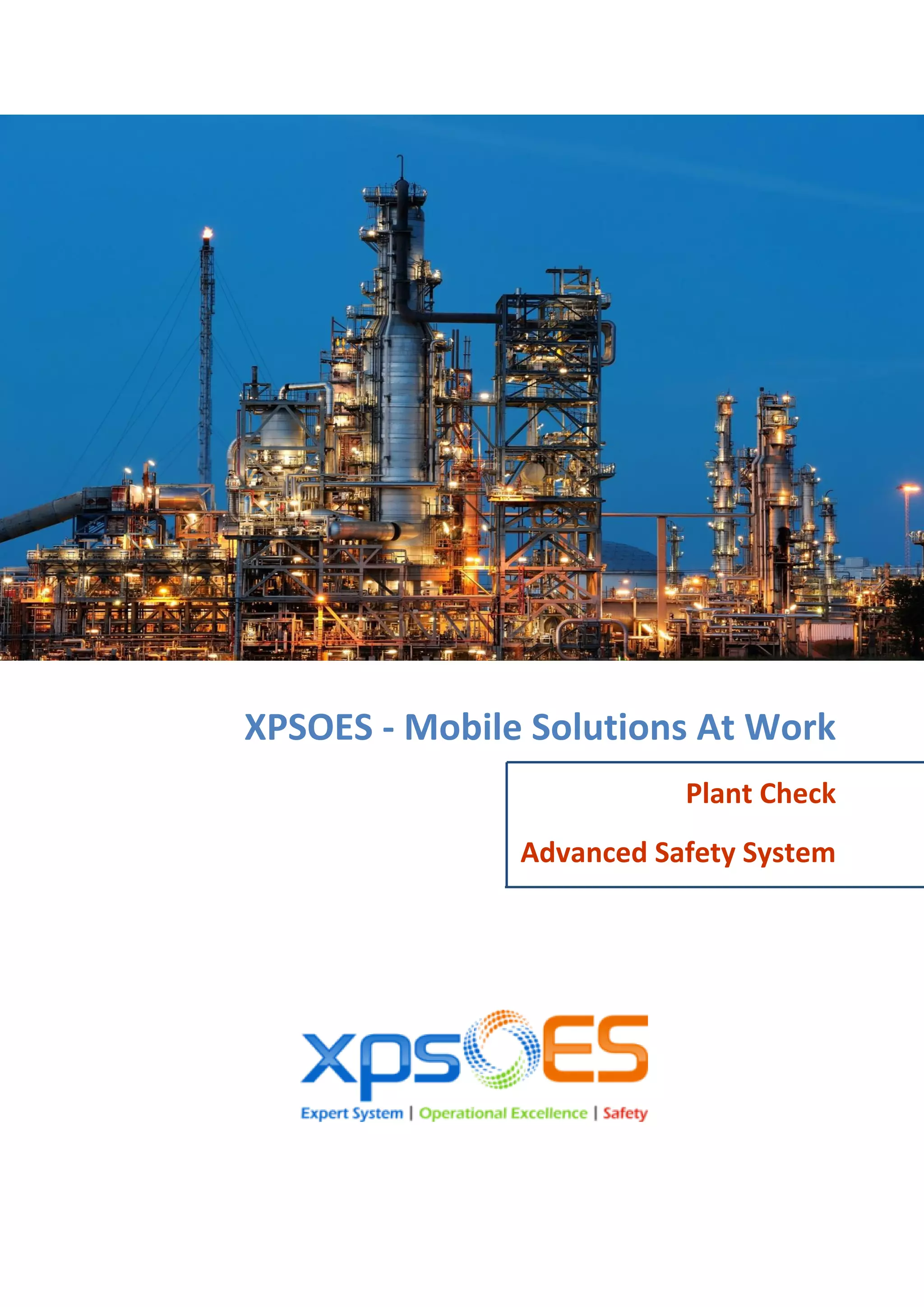 Operator driven reliability www.PlantCheck.net www.xpsoes.com