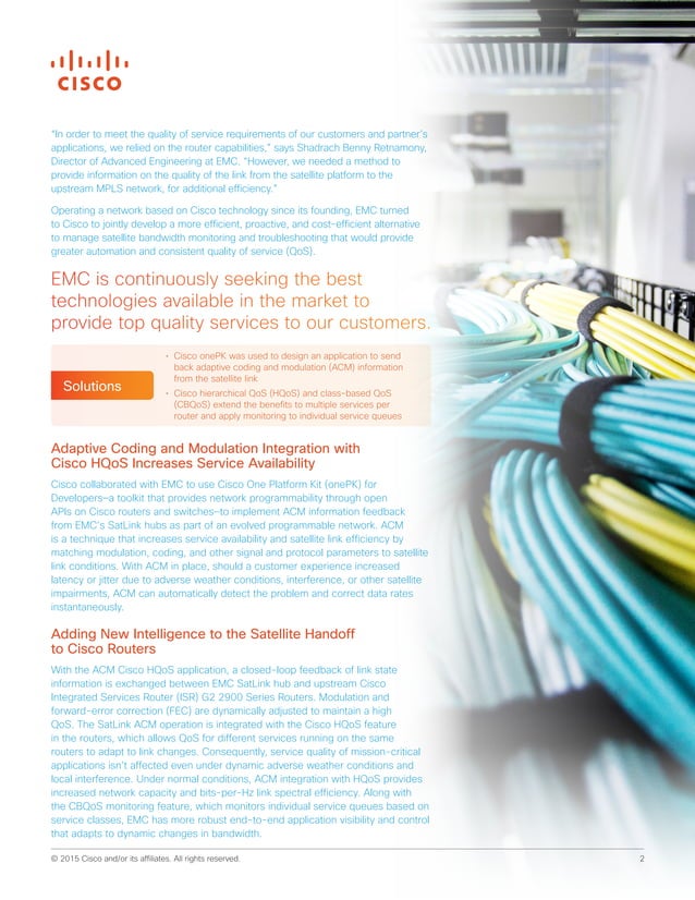 Operator Drives Bandwidth Efficiency and Optimizes Satellite Link Performance | PDF