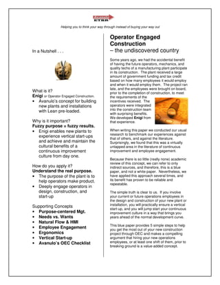 Operator engaged construction enigi - by avanulo | PDF