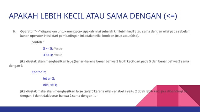 Operator Java Dasar-Dasar Pemograman.pptx