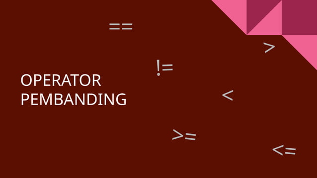 Operator Java Dasar-Dasar Pemograman.pptx