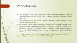 Operator Logika informatika kampus pancasakti tegal.pptx