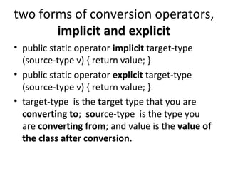 Operator overloading | PPT