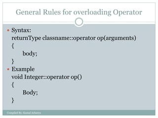 Operator overloading | PDF | Programming Languages | Computing