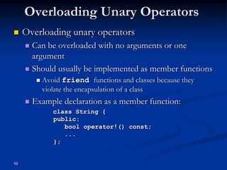 Operator overloading | PPTX