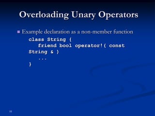 Operator overloading | PPTX