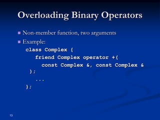 Operator overloading | PPTX