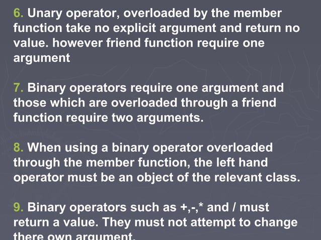 Operator Overloading | PPT