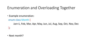 Operator Overloading | PPTX | Programming Languages | Computing