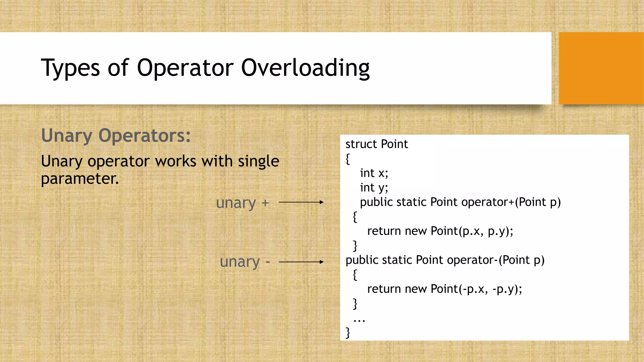 Operator overloading | PPTX