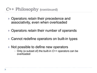 Operator overloading | PPT