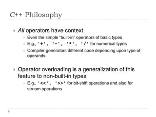 Operator overloading | PPT