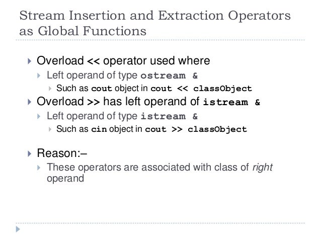 Operator overloading