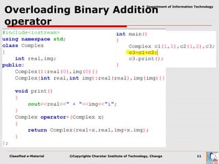 Operator overloading | PPT