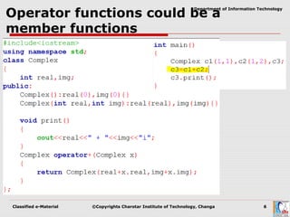 Operator overloading | PPT