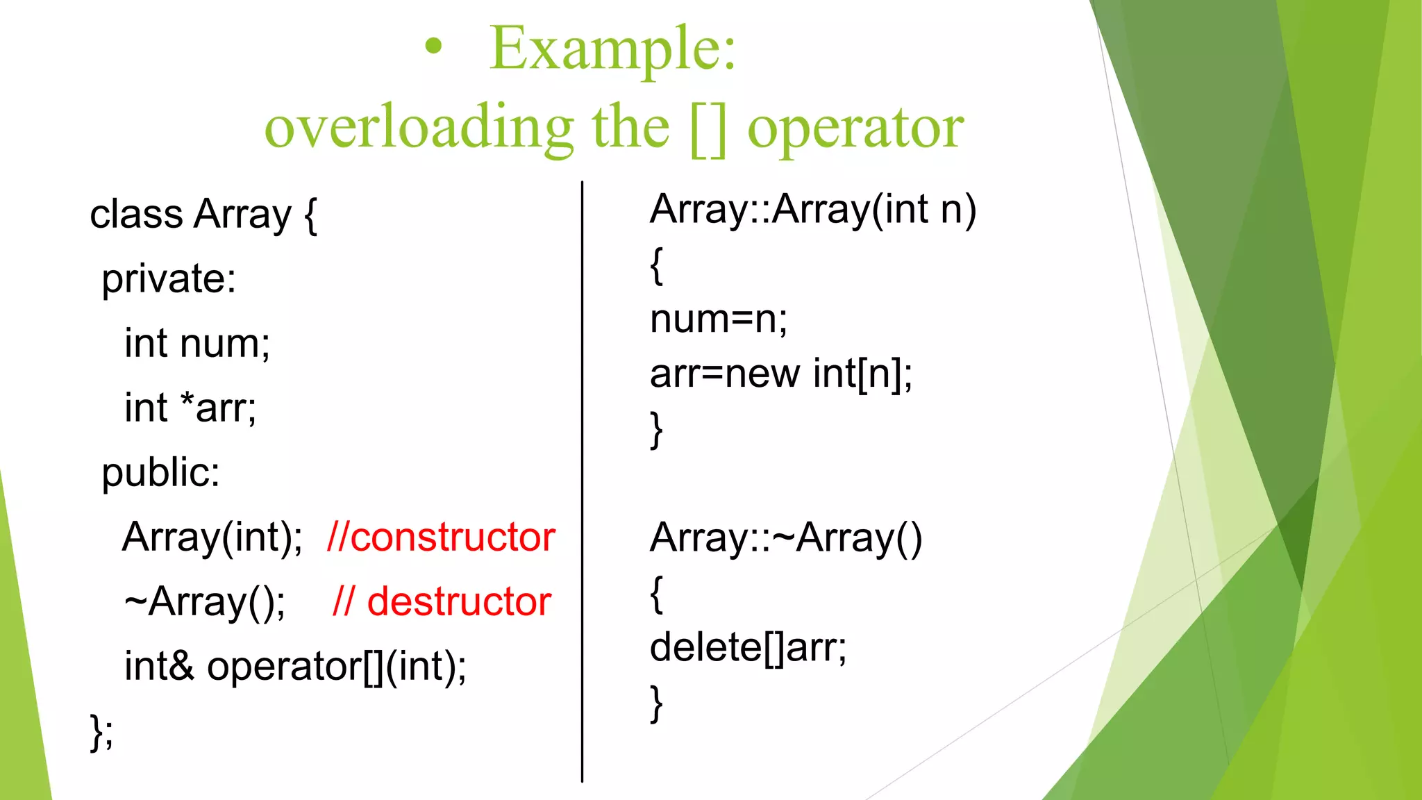 Operator overloading | PPT