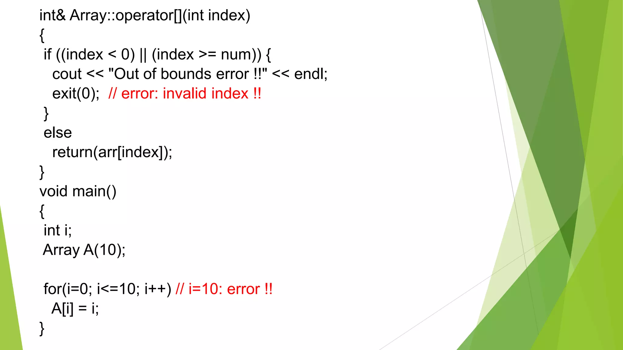 Operator overloading | PPT