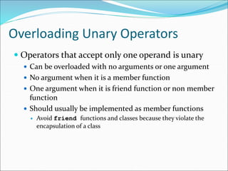 Operator overloading | PPT