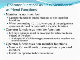 Operator overloading | PPT