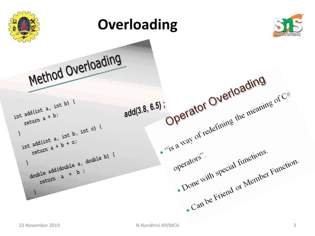 Operator overloading | PPT | Free Download