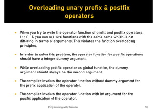 Operator Overloading in C++ | PDF
