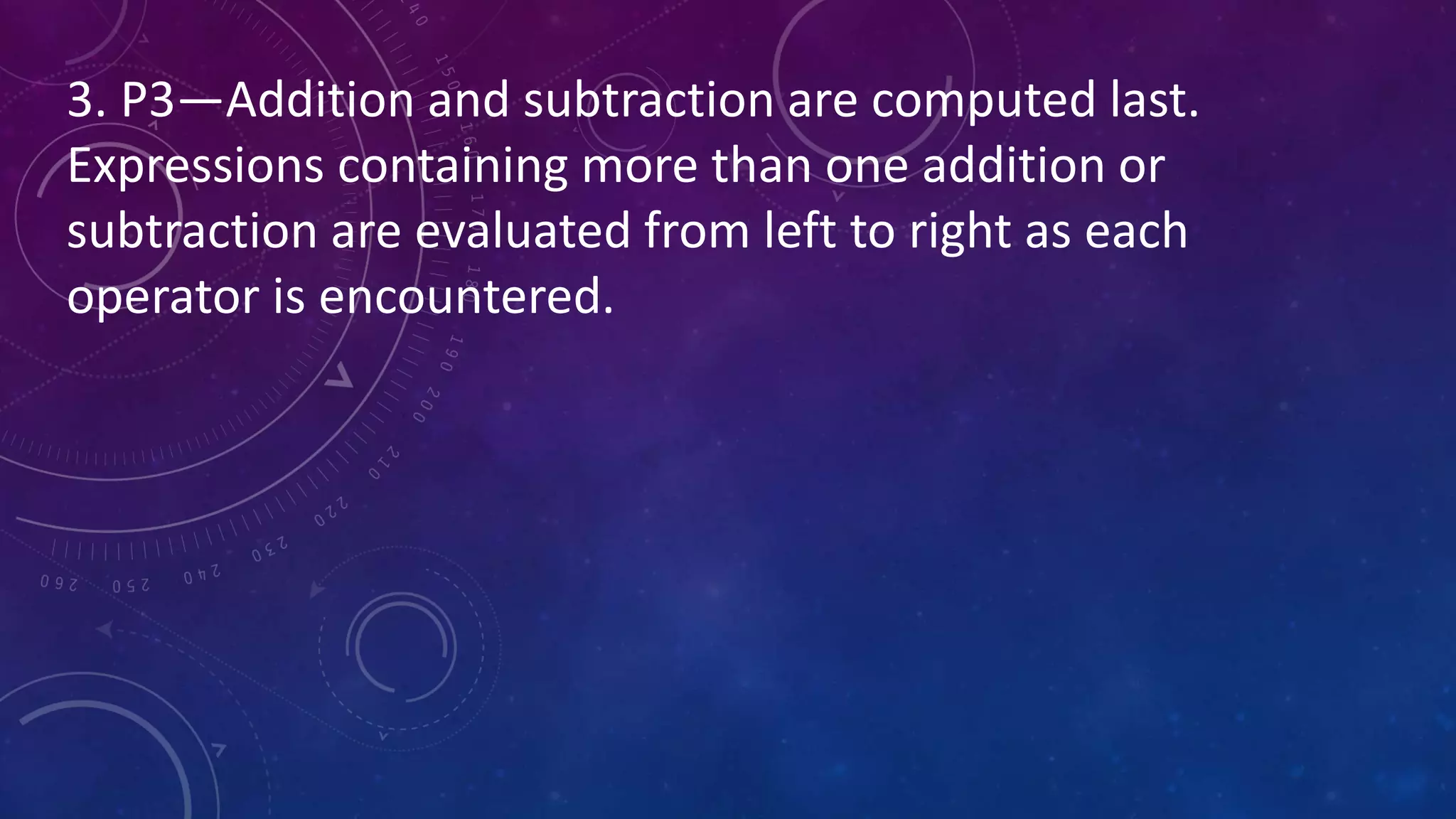 Operator Precedence And Associativity Ppt