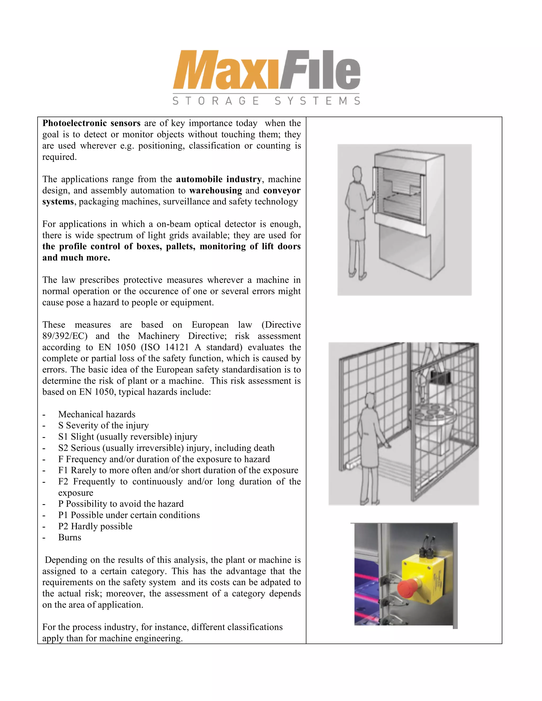 Operator protection in industrial carousel storage | PDF
