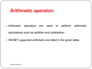 Operators | PPT | Free download
