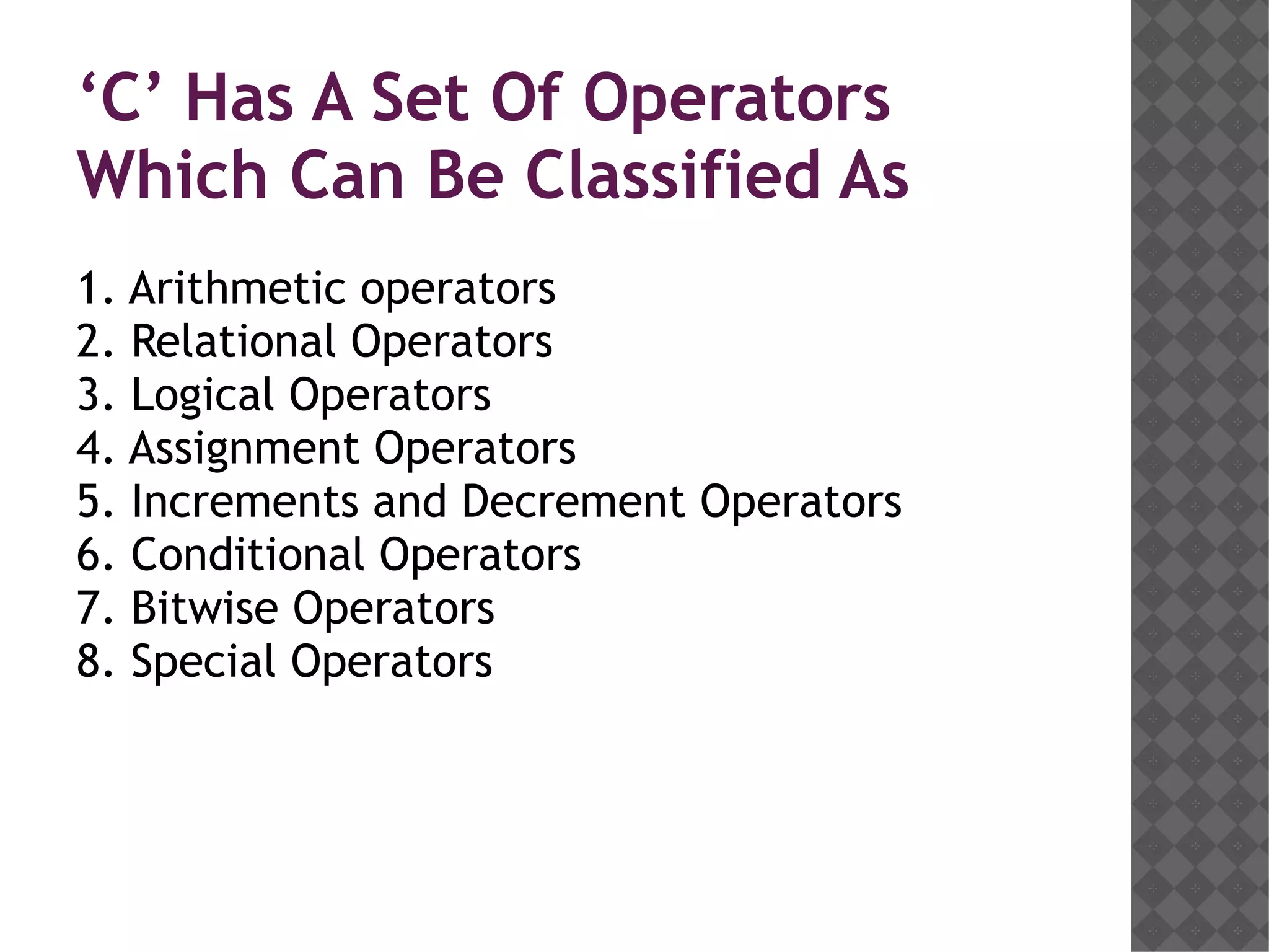 Operators | PPT