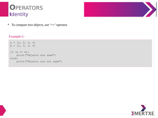 Python : Operators | PDF
