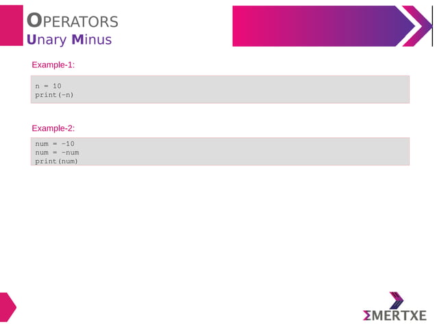 Python : Operators | PDF | Programming Languages | Computing