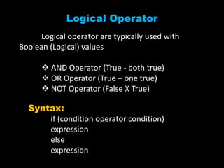 Operators | PPT