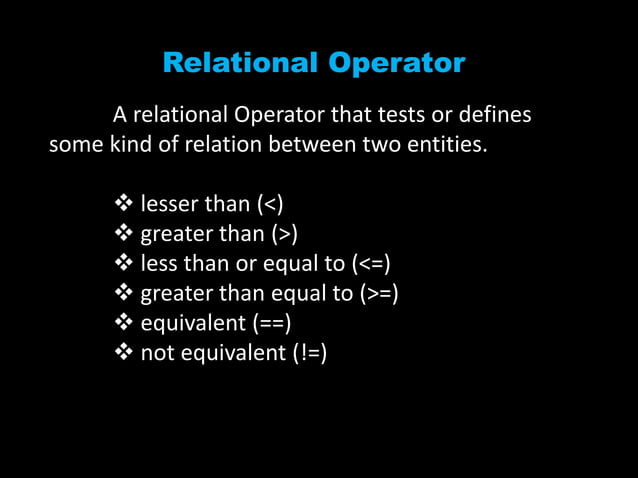 Operators | PPT