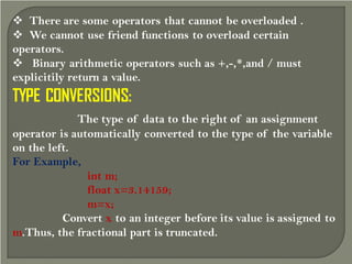 Operators In C++ | Ppt