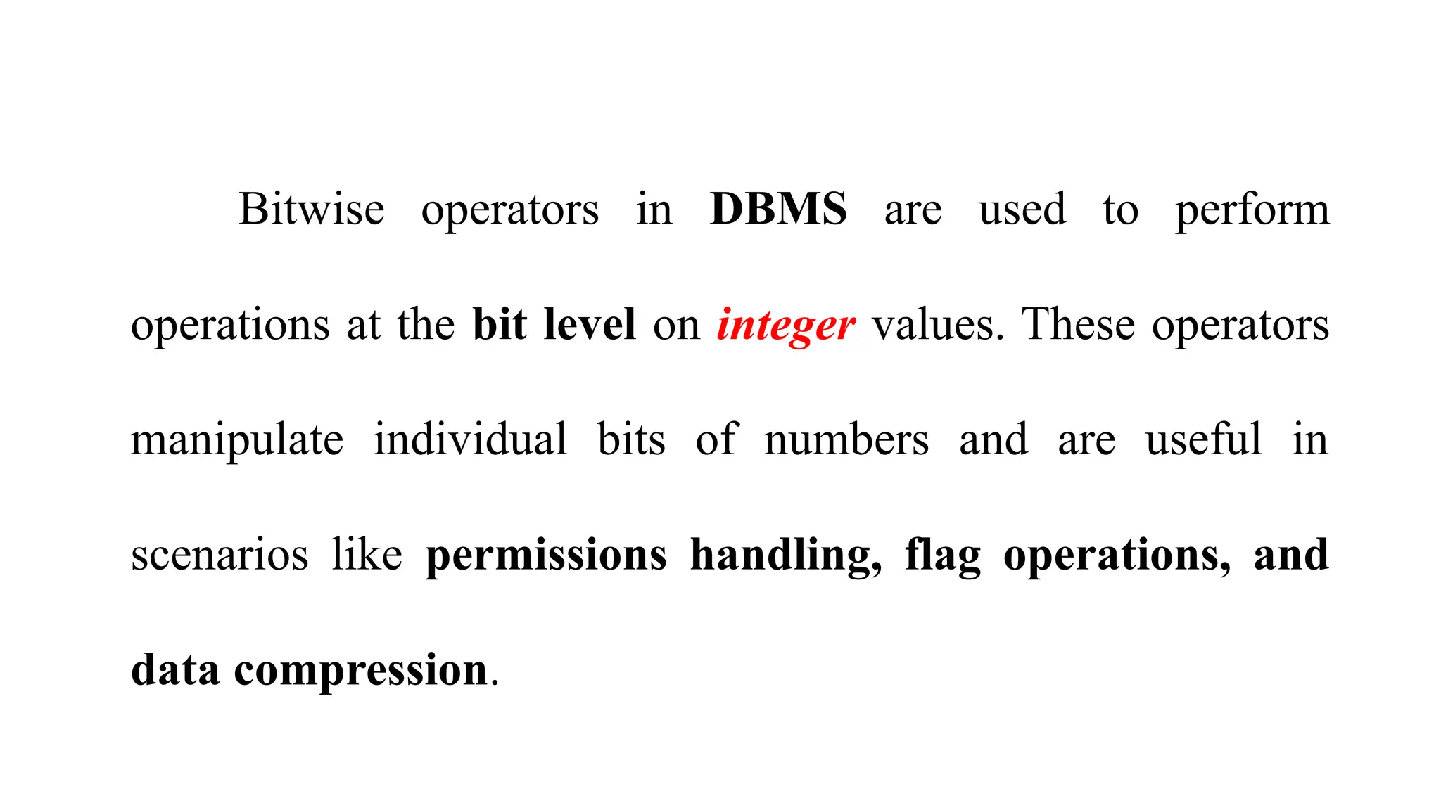 OPerators.pptx Best topics dbms. Good one | PPT